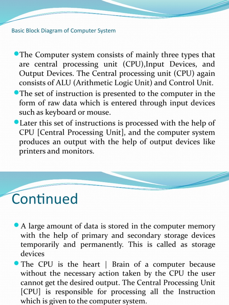 Block Diagram | PDF | Input/Output | Central Processing Unit
