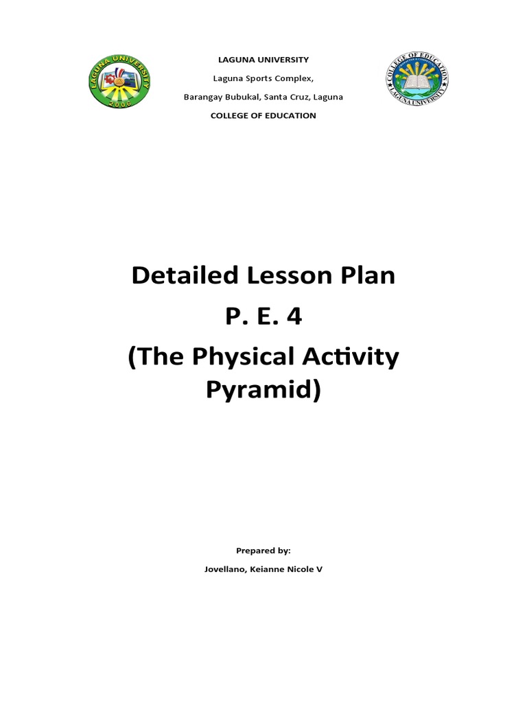 Grade 4 PE Lesson: Physical Activity Pyramid | PDF | Flexibility ...
