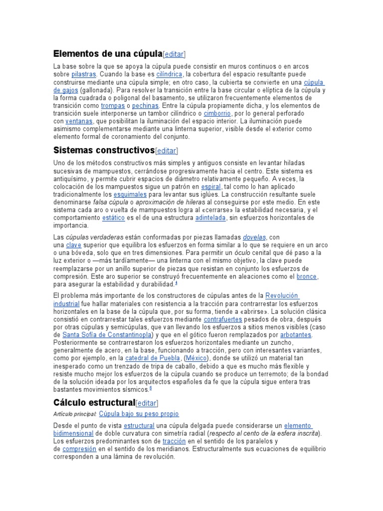 Elementos de Una Cúpula | PDF | Hazme | Diseño arquitectonico