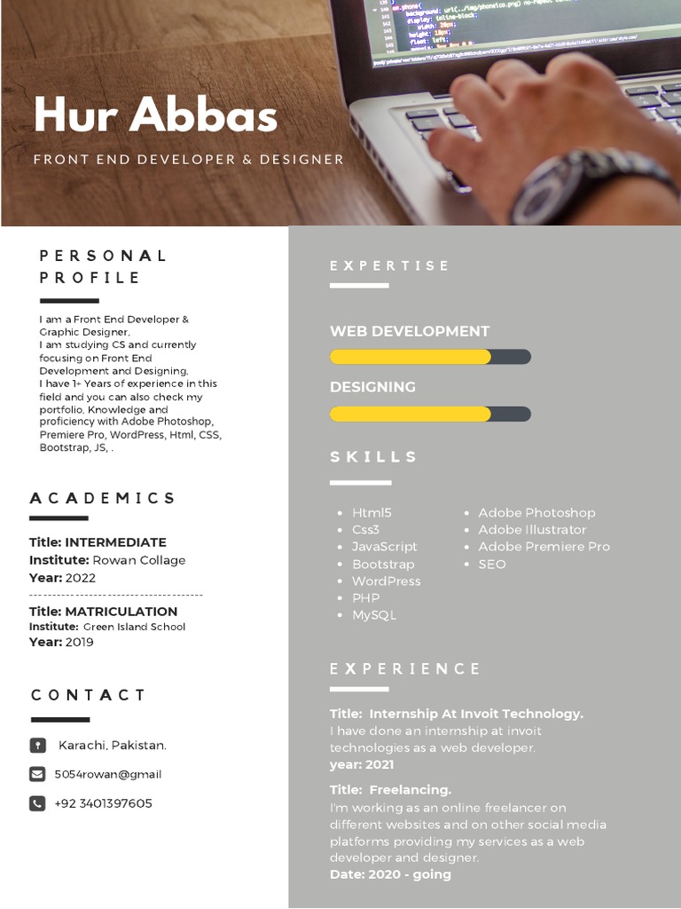 Hur Abbas Resume | PDF | Career & Growth | Art