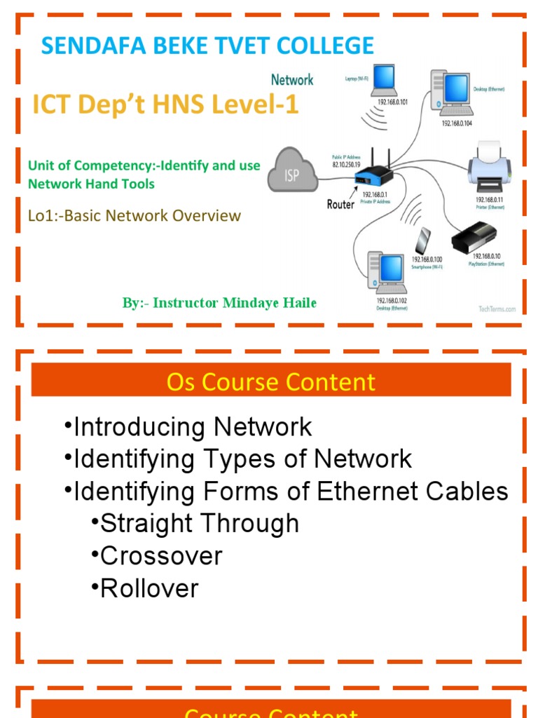 LO1 Basic Network Overview | PDF | Computer Network | Network Topology
