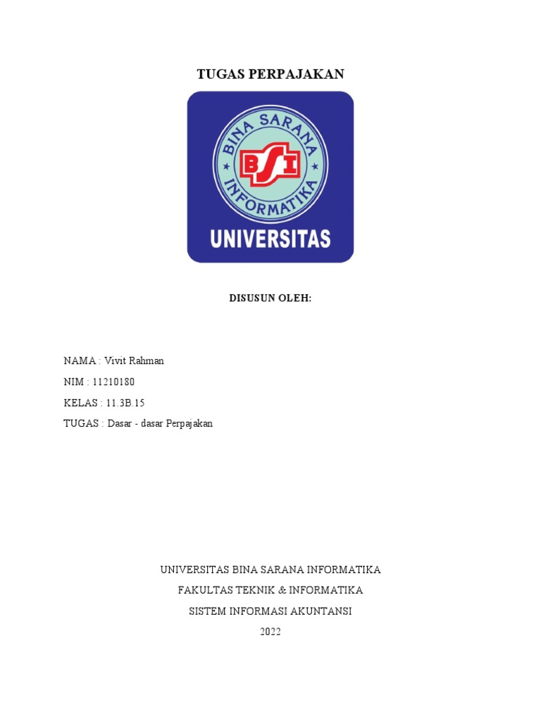 Tugas Perpajakan | PDF