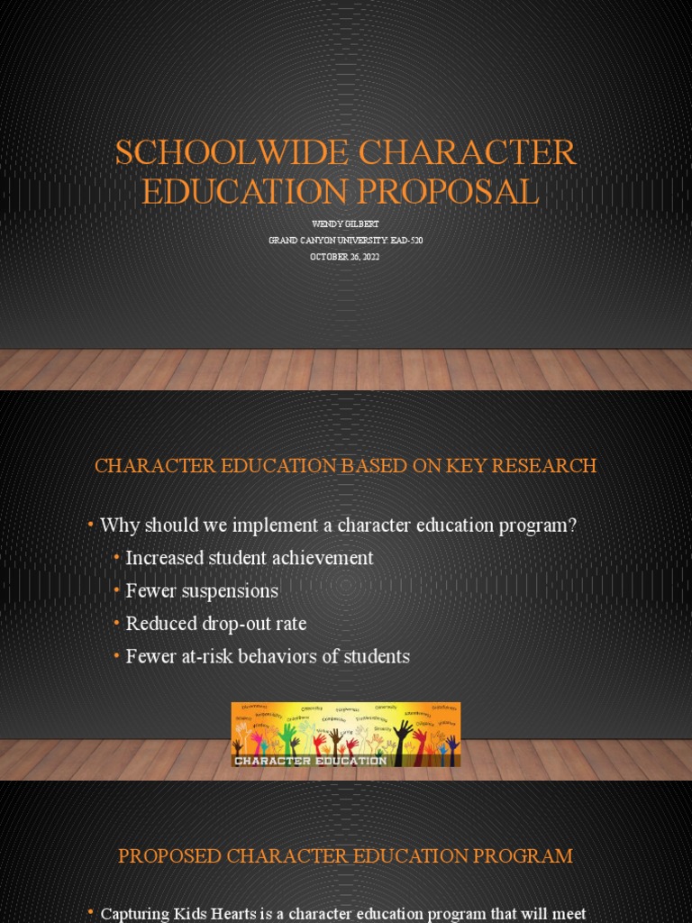 Schoolwide Character Education Proposal | PDF | Empathy | Curriculum