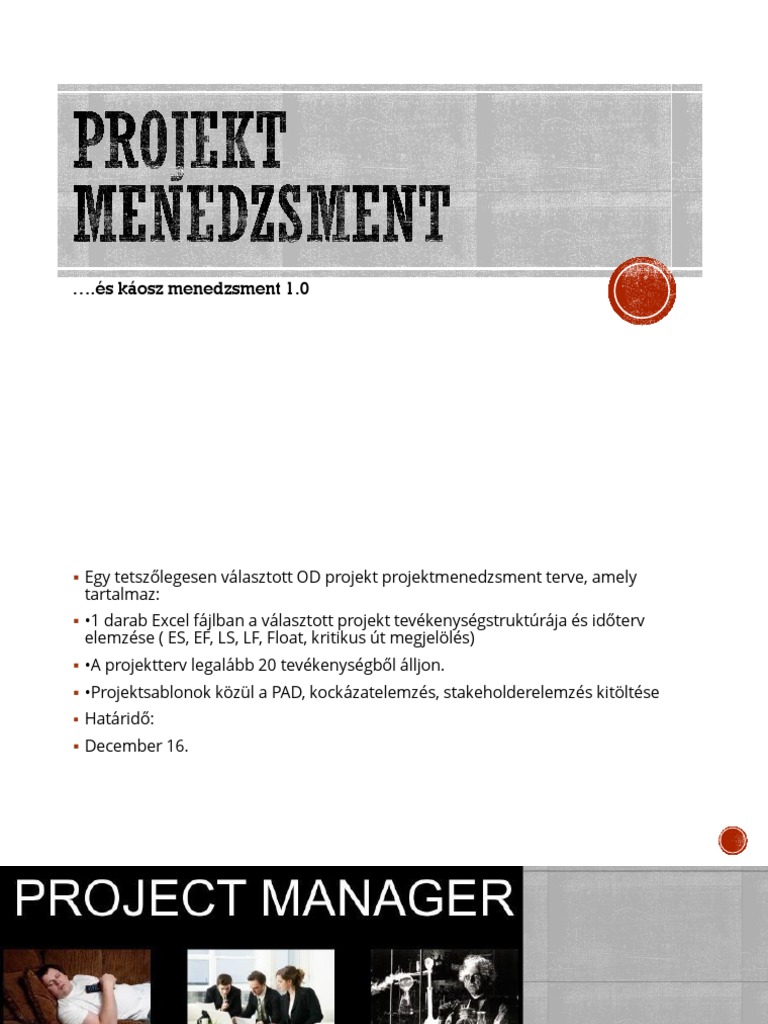 Projektmenedzsment METU 2021.ősz Teljes | PDF