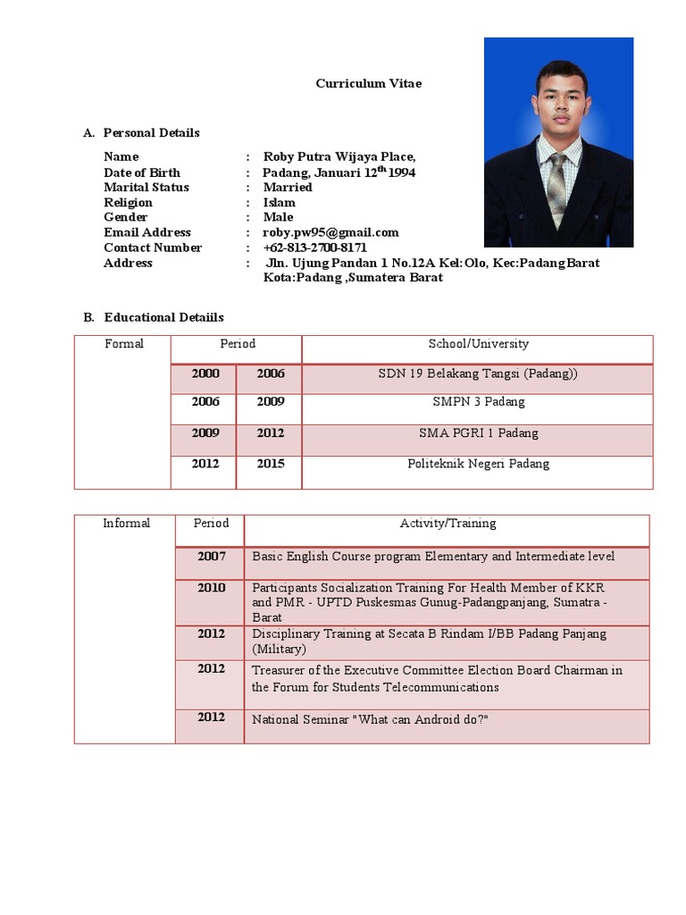 CV Roby Putra Wijaya | PDF