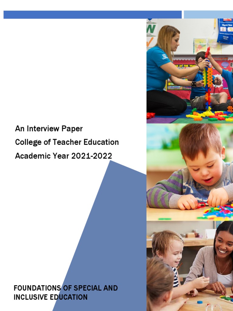 Interview of A Sped Teacher | PDF | Special Education | Individualized ...
