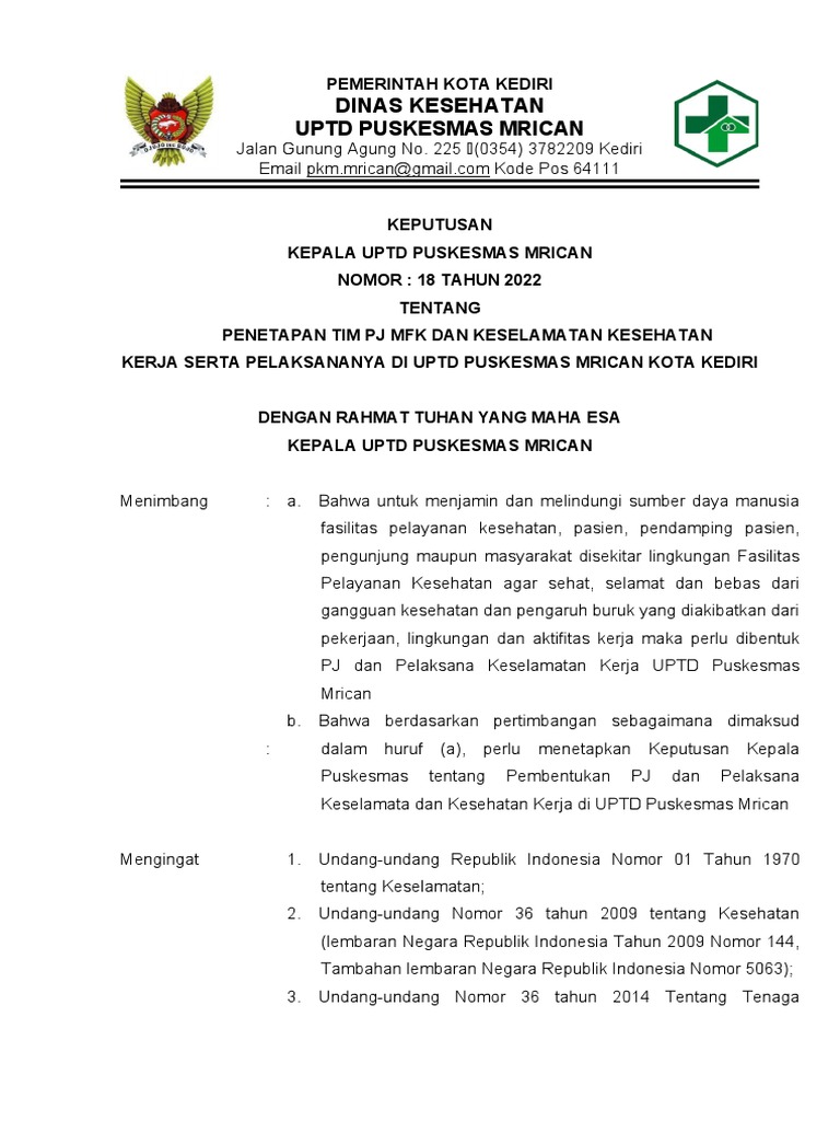 SK18 Tim FMK Dan K3 2022 SDH (BENER PUOL) | PDF | Sains & Matematika