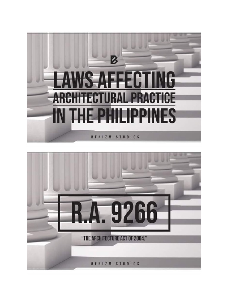 Philippine Architecture Laws | PDF