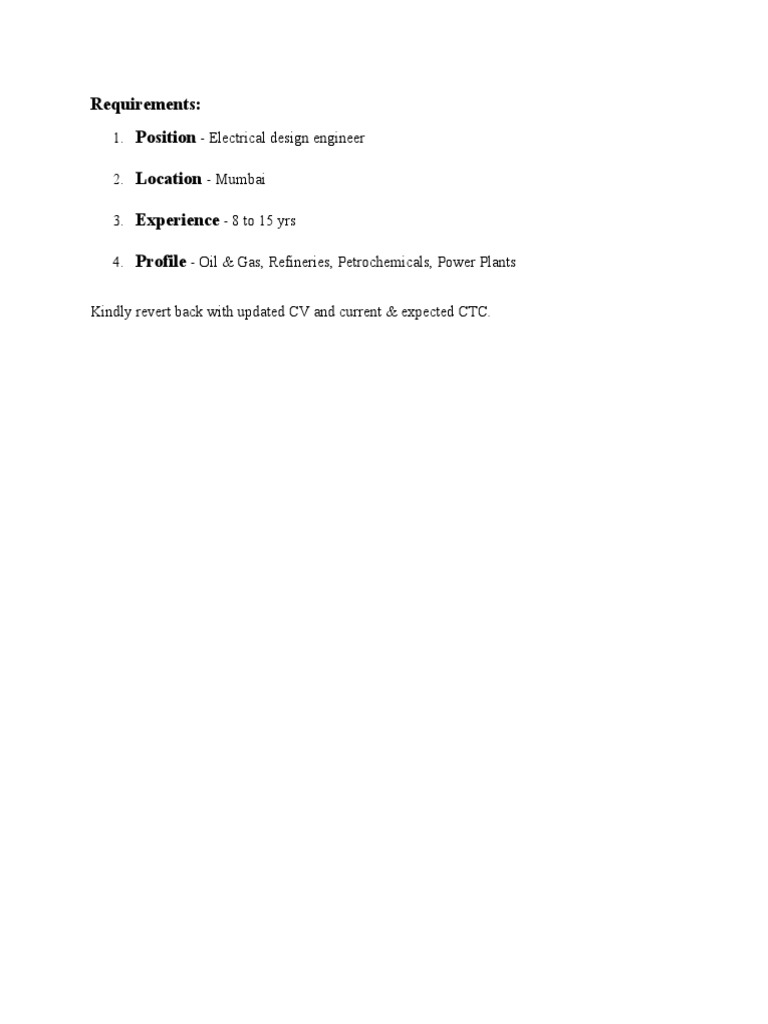 JD Mech-Design Engineer | PDF