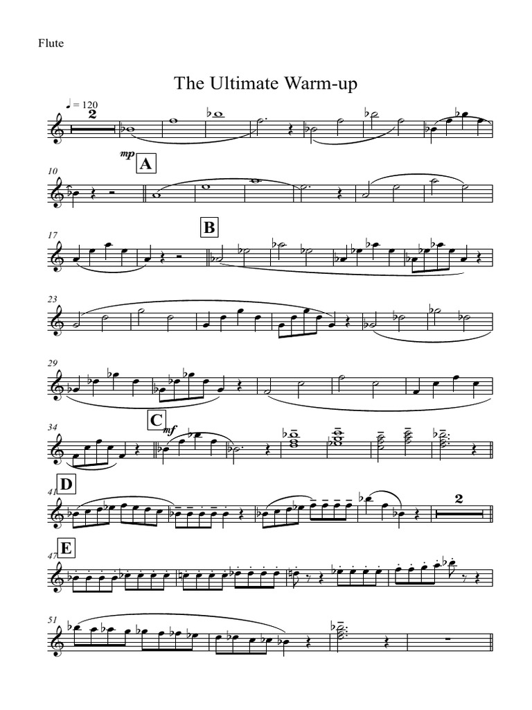 The Ultimate Warm-Up - Flute | PDF
