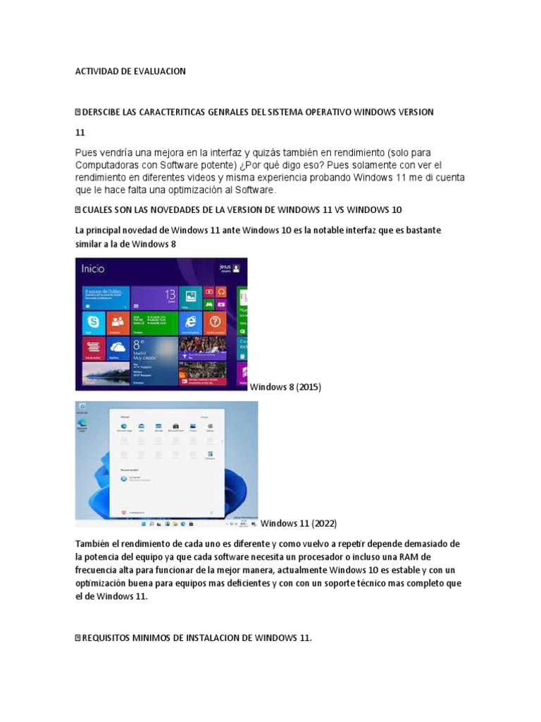 Actividad de Evaluacion | PDF | Windows 10 | Microsoft Windows