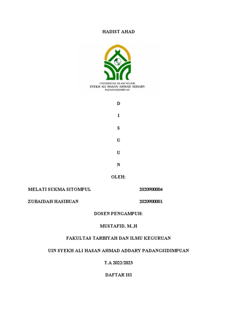HADIST Ahad | PDF