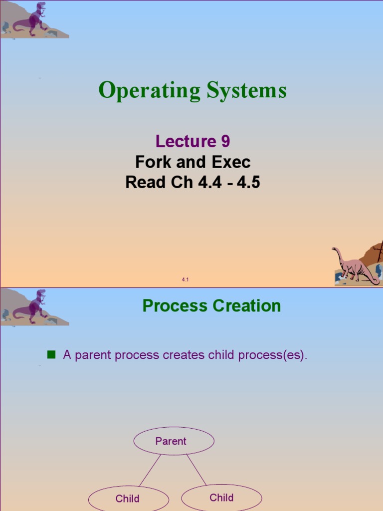 Lec6 Fork Exec Pdf Concurrency Computer Science Computer Science 6430