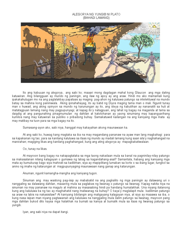 Alegorya NG Yungib Ni Plato | PDF
