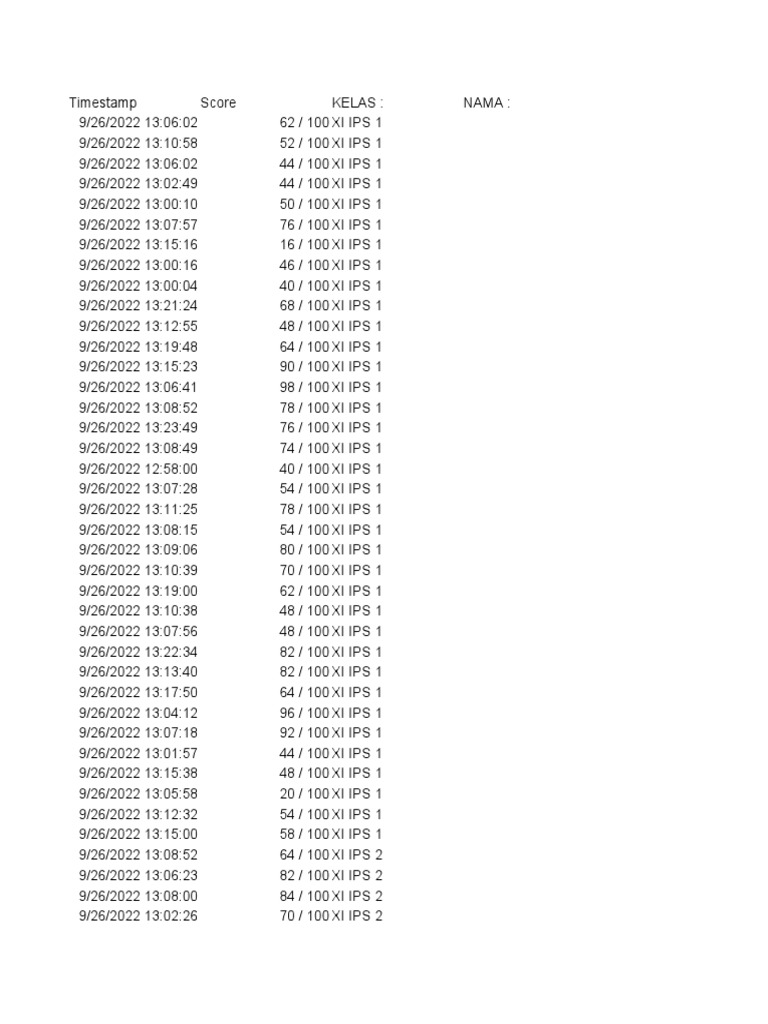 Soal Pts Gasal Seni Budaya Mipa - Ips Kelas Xi (Jawaban) | PDF | Performing Arts | Elements Of Music