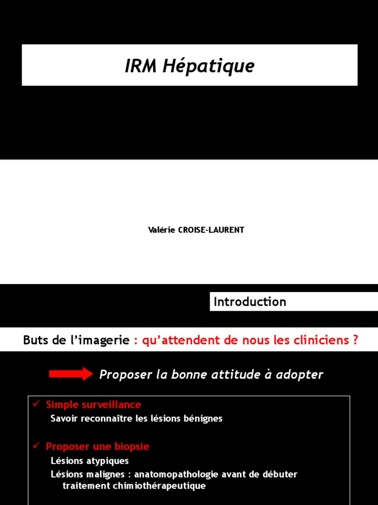 IRM Hépatique : Guide Clinique | PDF | Glande exocrine | Anatomie