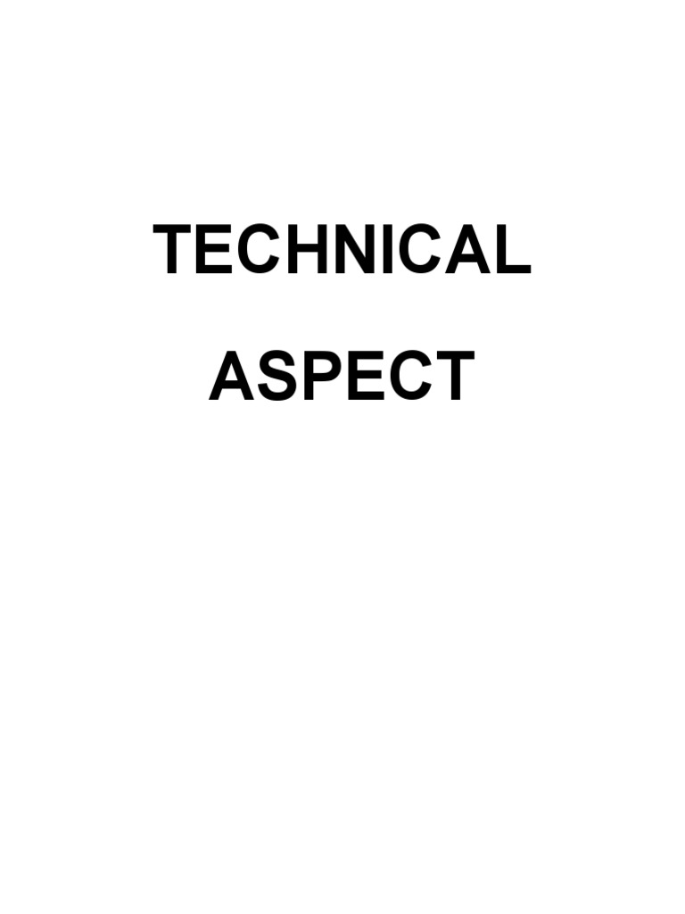 Technical Aspect | PDF | Business