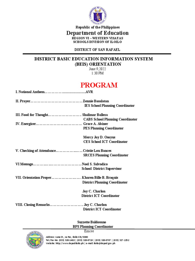 Beis Program | PDF