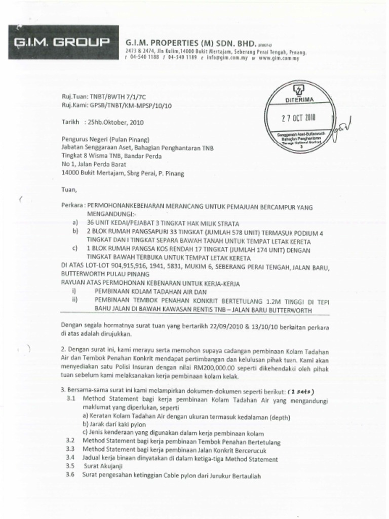 TNB Rentis Requirement | PDF