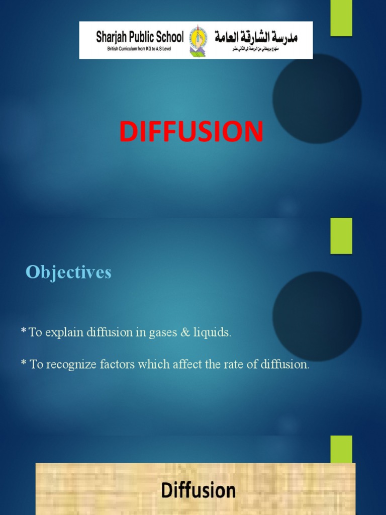 Diffusion - Grade 9 (PPT) | PDF