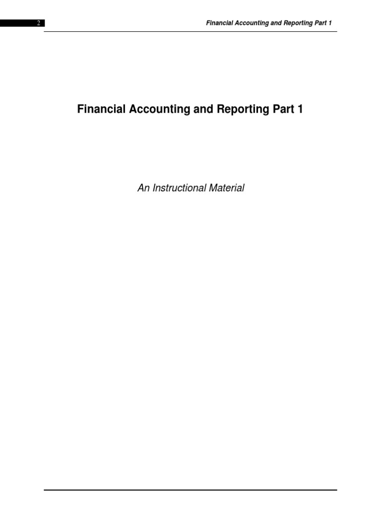 IM ACCO 20033 Financial Accounting and Reporting Part 1 | PDF | Debits ...
