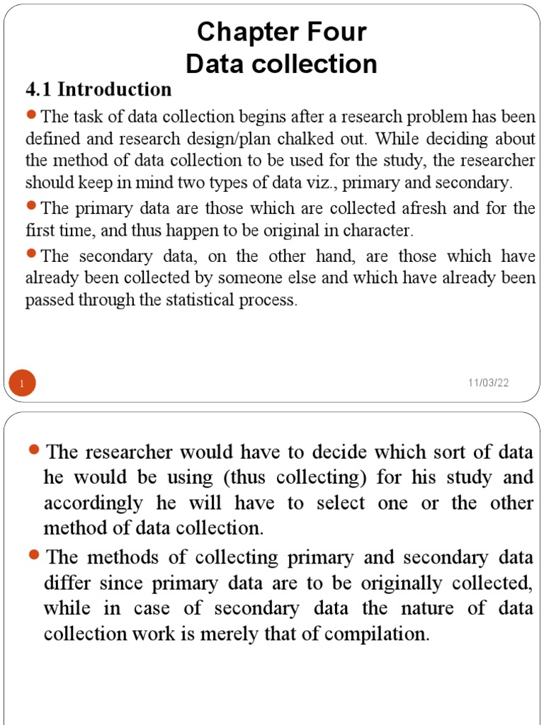 Chapter 4 | PDF | Questionnaire | Interview