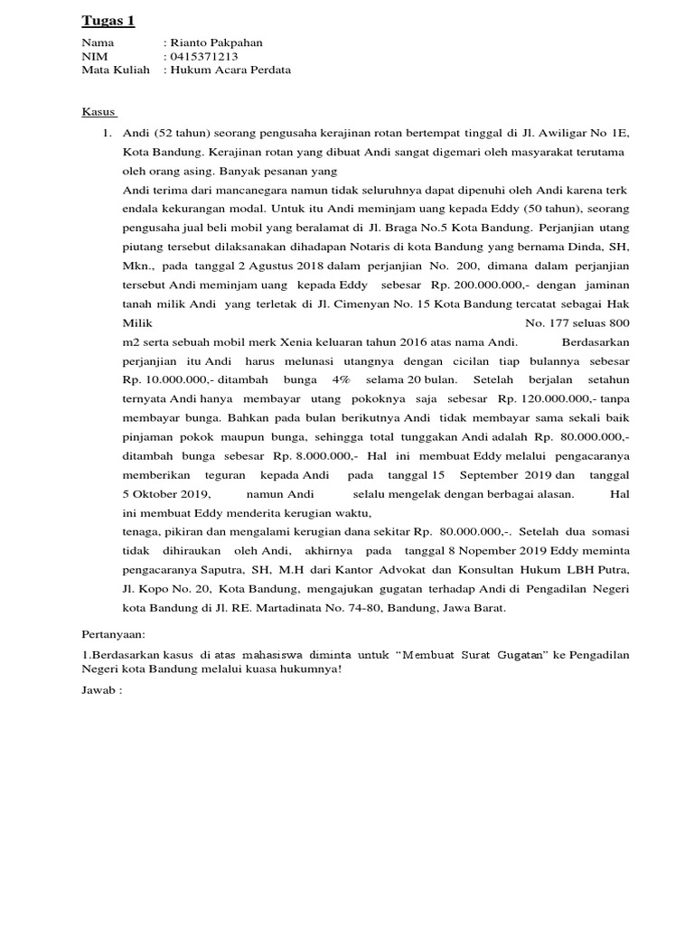 Hukum Acara Perdata | PDF