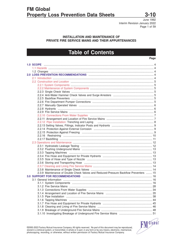 FMDS0310 2022 02 Installation and Maintenance Private Fire Service ...