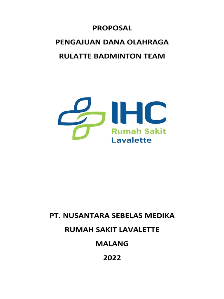 Proposal Badminton | PDF