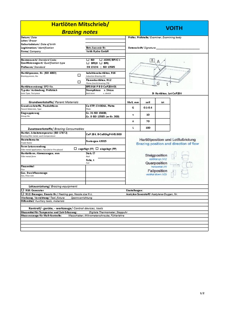 Brazing Notes (Induction Brazing) | PDF