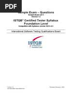 ISTQB CTFL Sample Exam Set C | PDF | Software Testing | International ...