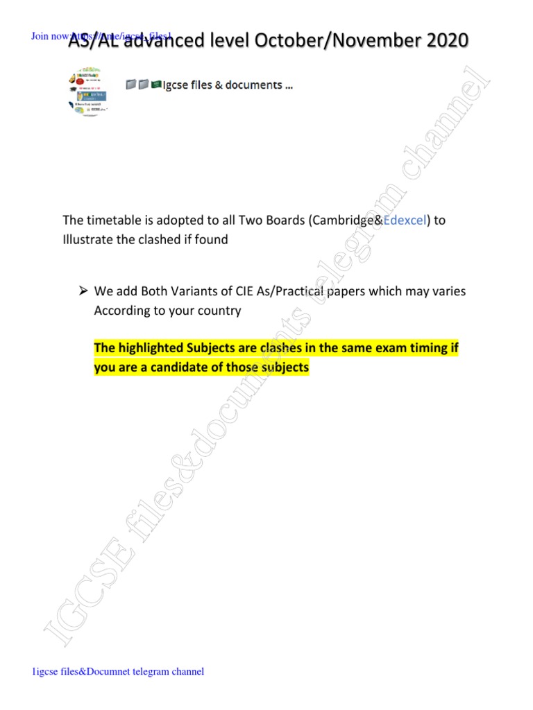 AS-A2 Cambridge&edexcel Nov2020 Timetable | PDF | Gce Advanced Level ...