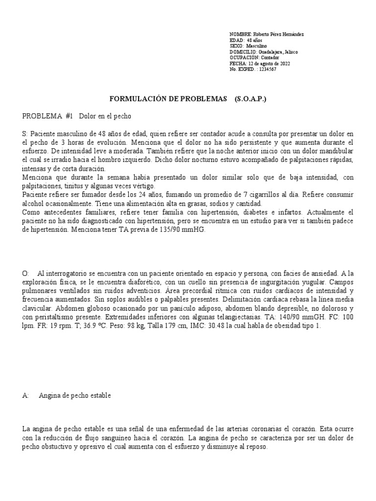 Soap 2 | PDF | Fisiología | Medicina CLINICA