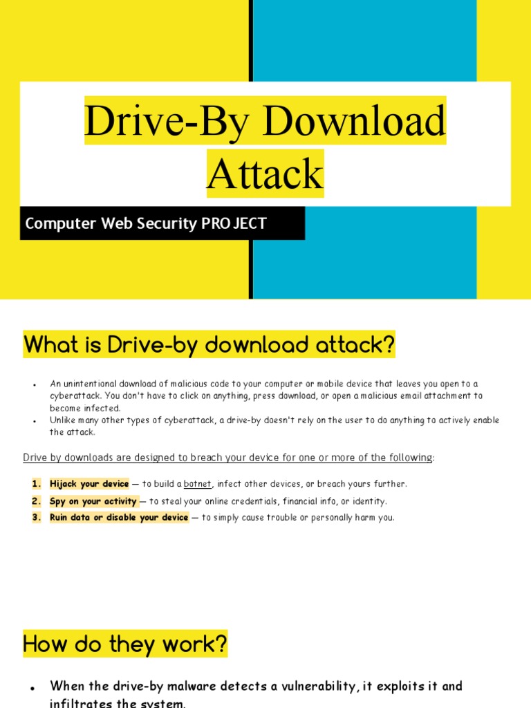 Drive By Download Attack Pdf Malware Security
