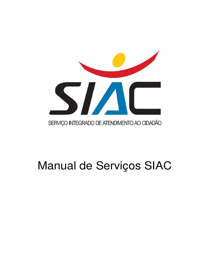 SIAC Manual de Servicos SIAC | PDF | Desenvolvimento profissional ...