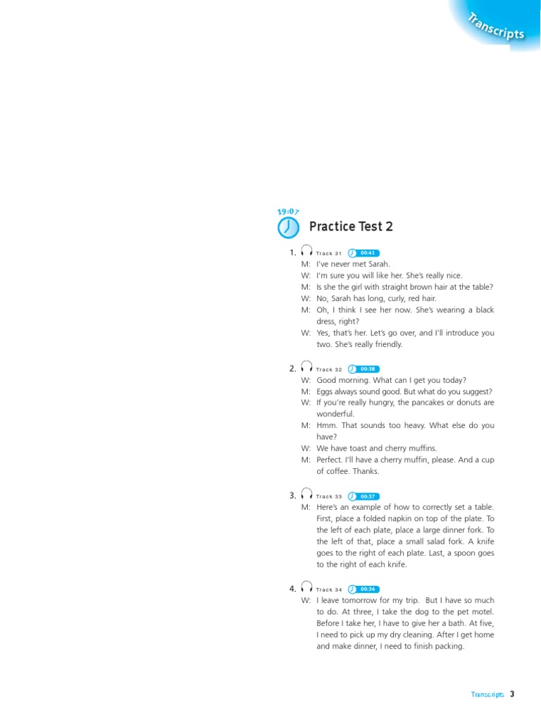 Transcripts Dictation Answer Key Test-2 | PDF