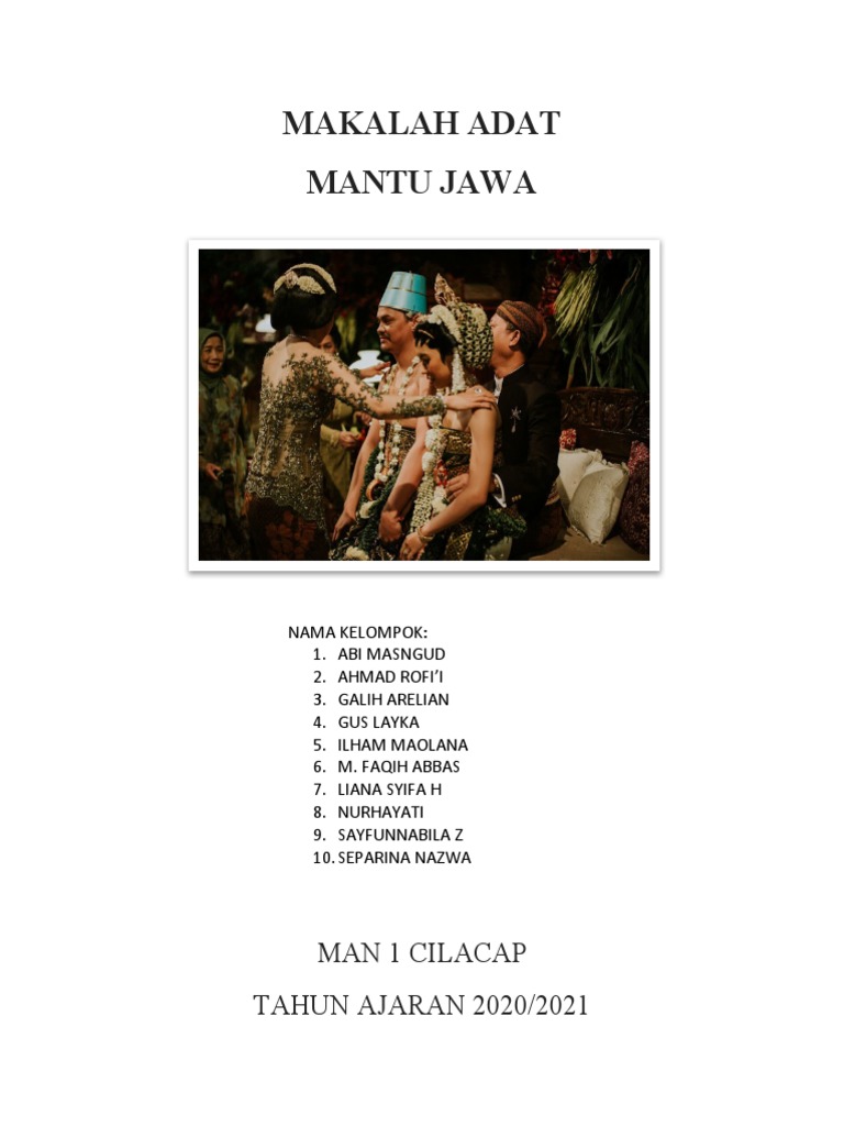 Adat Mantu Bahasa Jawa | PDF