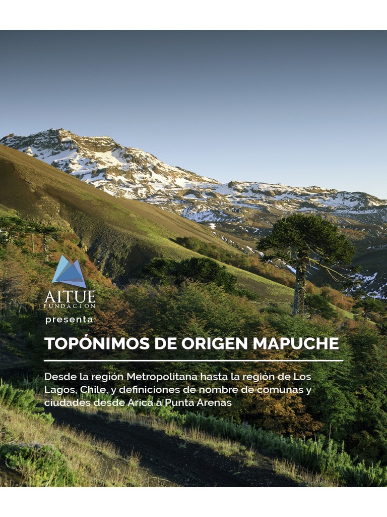 Toponimia Mapuche en Chile | PDF | Chile | Desarrollo sostenible