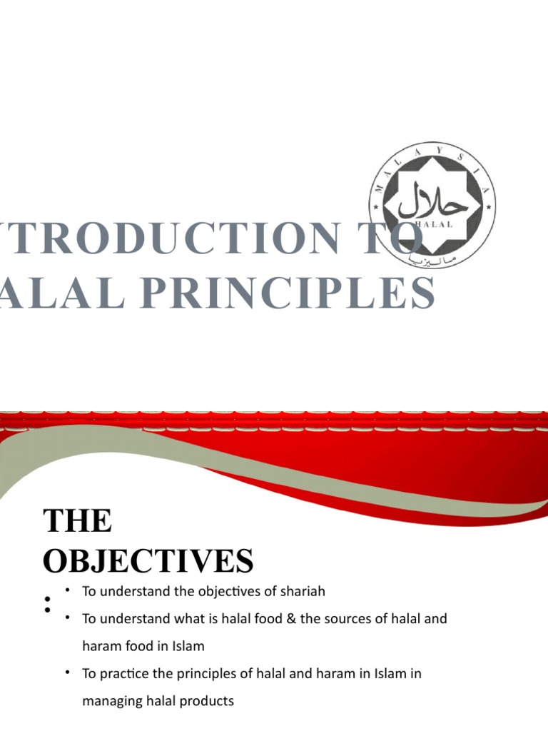 Intro To Halal Principles | PDF | Sharia | Islamic Ethics