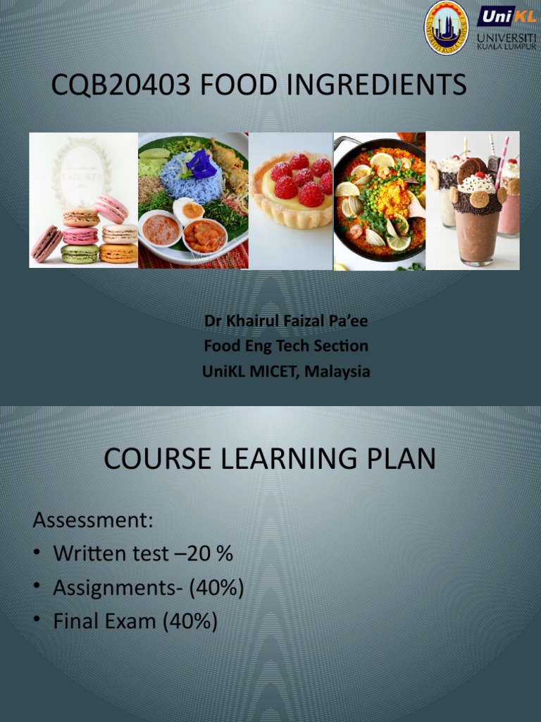 C1 Intro Food Ingredients | PDF | Foods | Toxicity