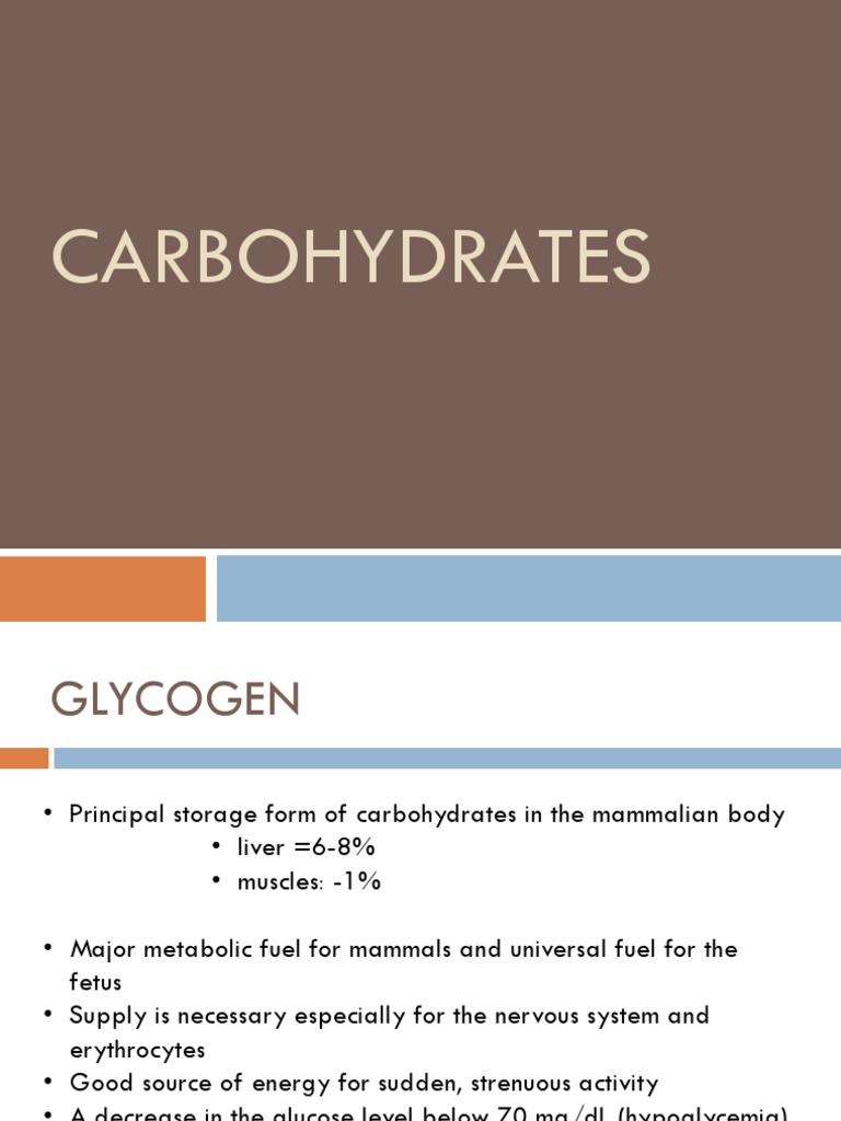 Carbohydrates Lab Slides | PDF | Glycogen | Glucose