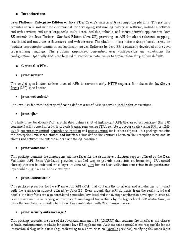 Java EE | PDF