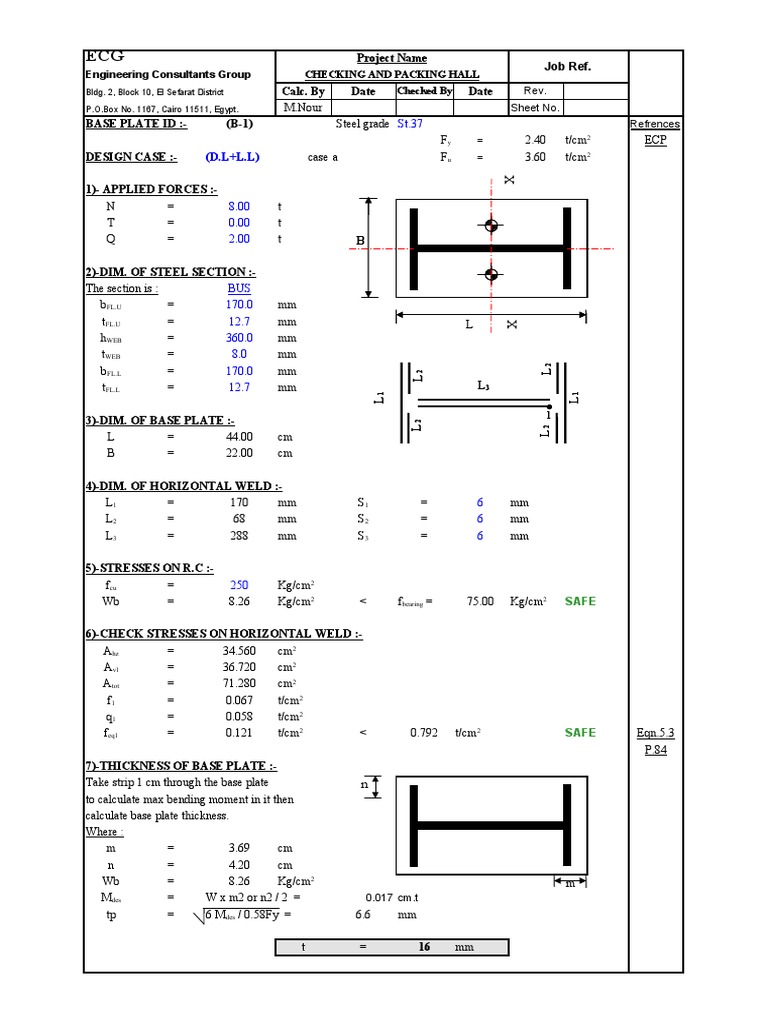 Hinged Base | PDF | Mechanical Engineering | Civil Engineering