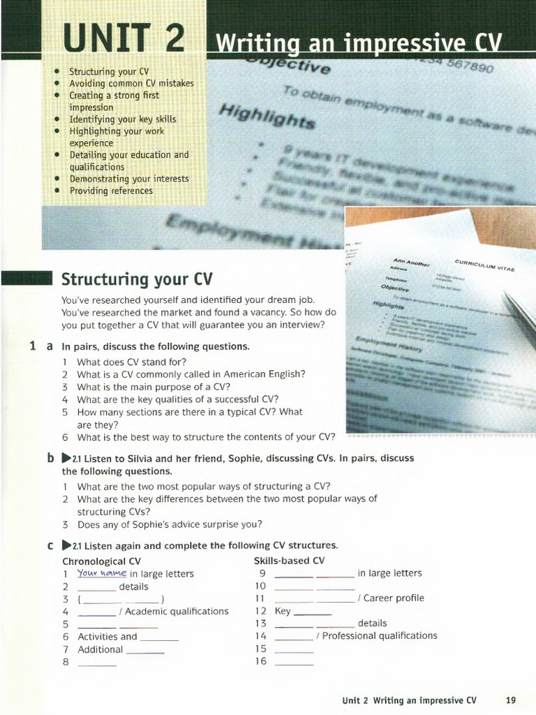 Writing An Impressive CV | PDF | Bachelor's Degree | Academic Degree