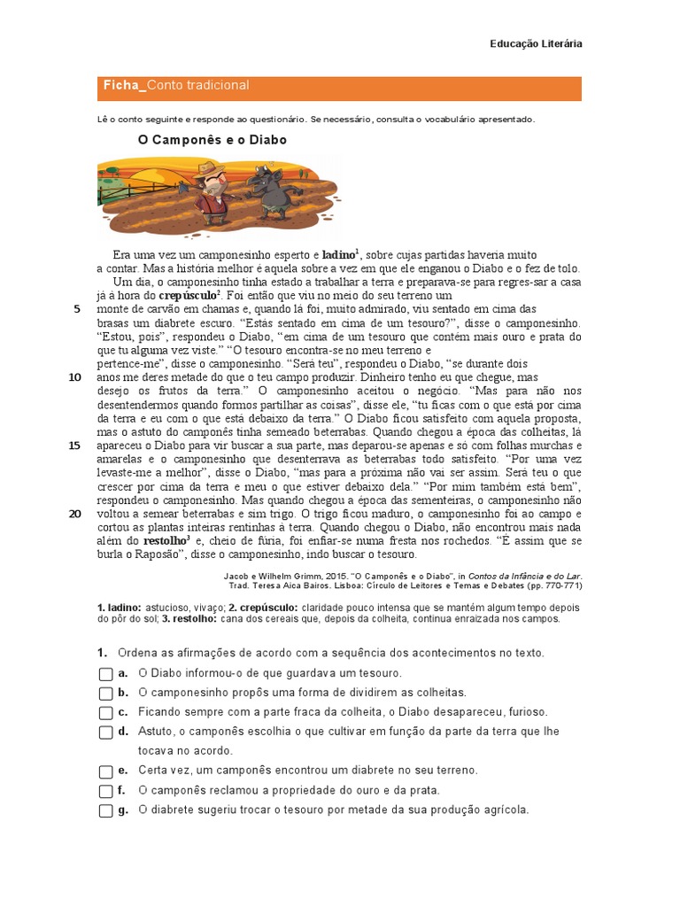 Ficha de Conto - 6º | PDF