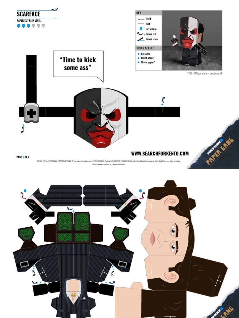 PD2-PaperGang Scarface A4 | PDF | Publishers | Video Game Development ...