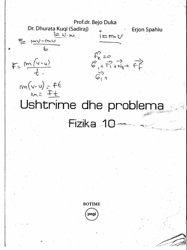 Ushtrime Dhe Problema Fizika 10 | PDF