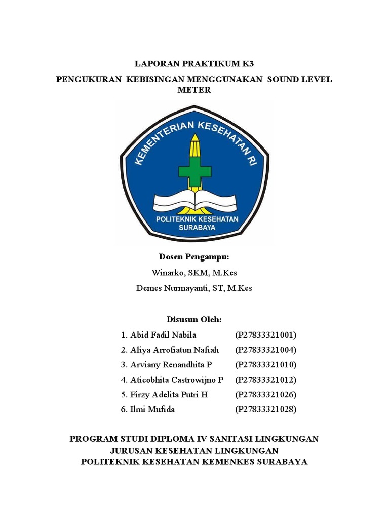 Pengukuran Kebisingan SLM K3 | PDF | Sains & Matematika | Teknologi & Rekayasa