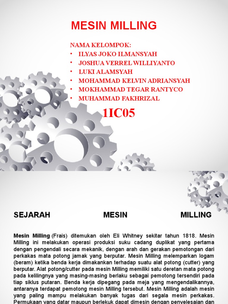 Mesin Miling 1IC05 | PDF | Komputer | Teknologi & Rekayasa