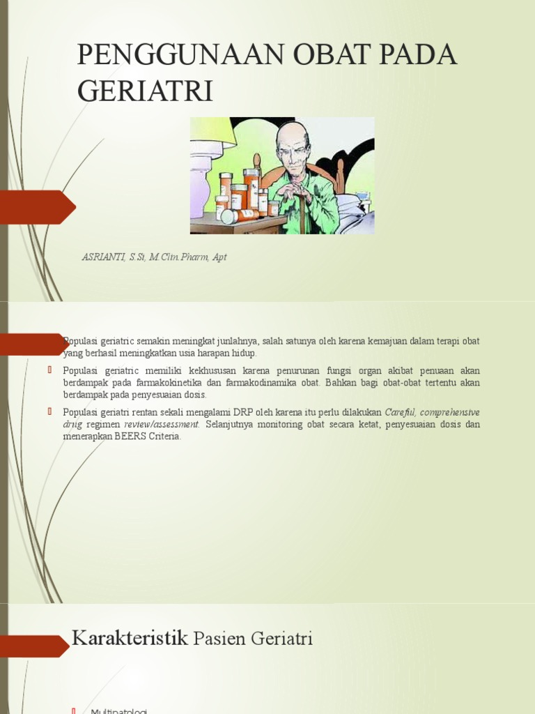 Penggunaan Obat Pada Geriatri | PDF